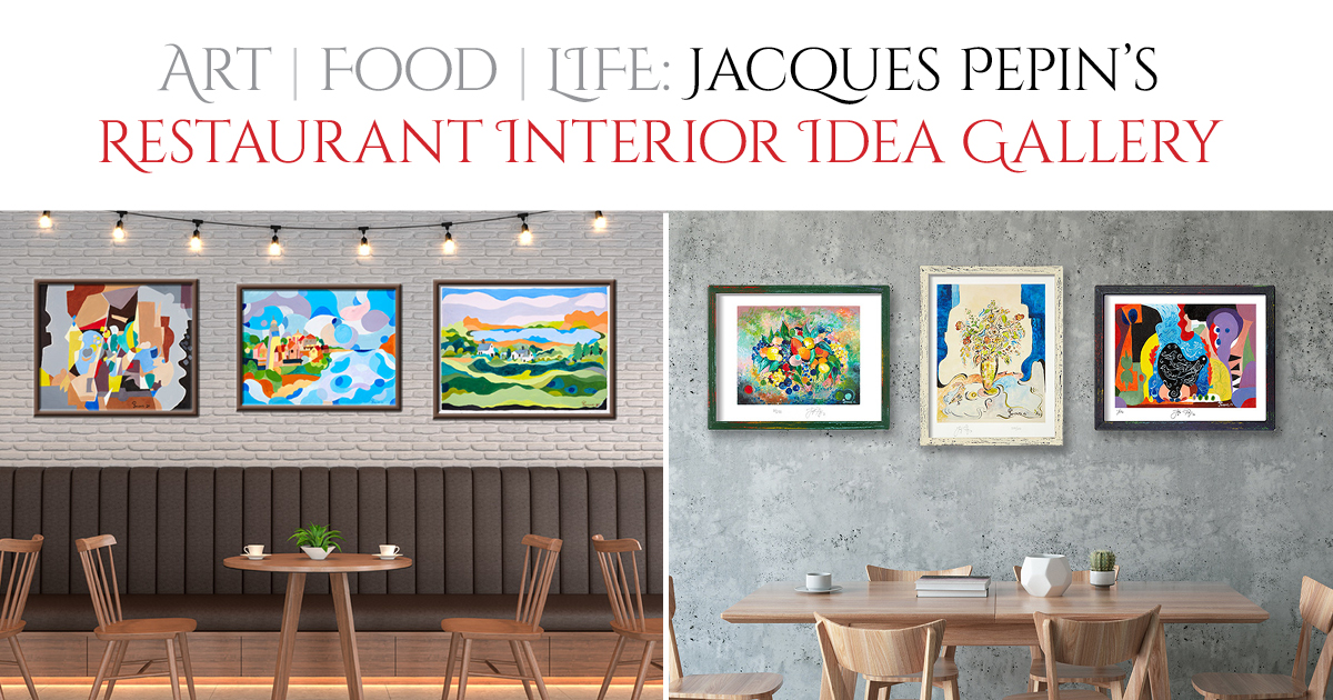 Jacques’ Artwork on Restaurant, Cafe and Bistro Walls
